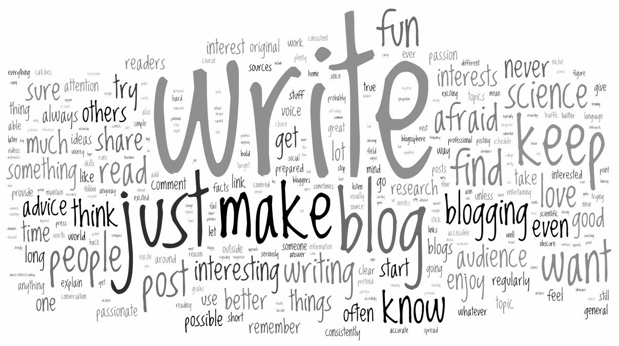 The Science Blogosphere's Advice to Science Bloggers