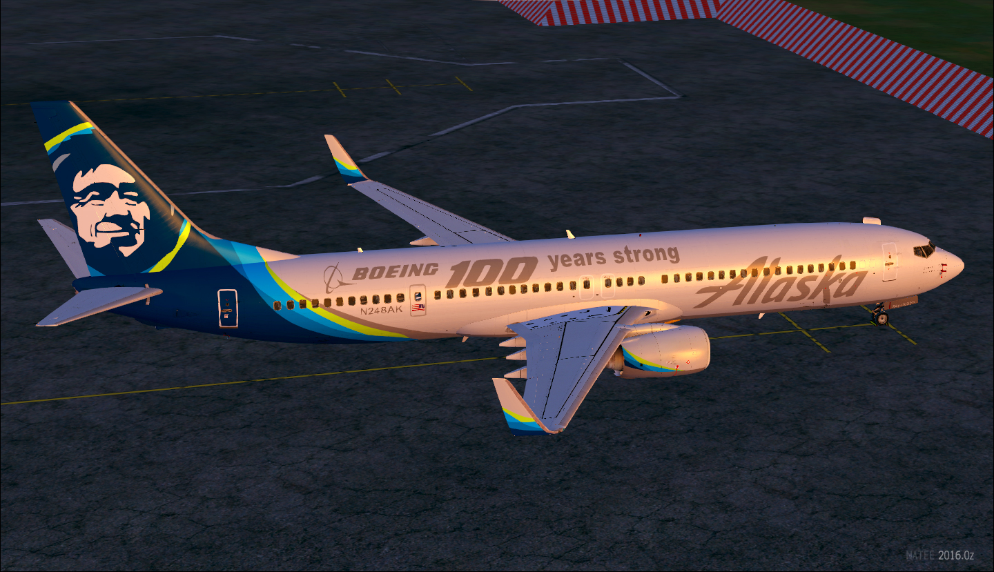 Boeing 737-990/ER / Alaska Airlines / N248AK "Boeing 100 Years Strong ...