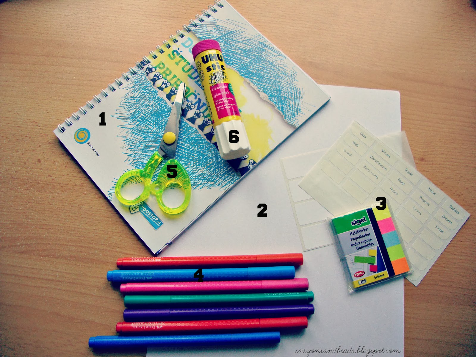 Crayons and Beads: DIY: Personalized diary/notebook