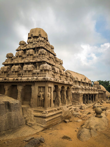 Panch Ratha at Mahabalipuram - A connection to Mahabharatha?