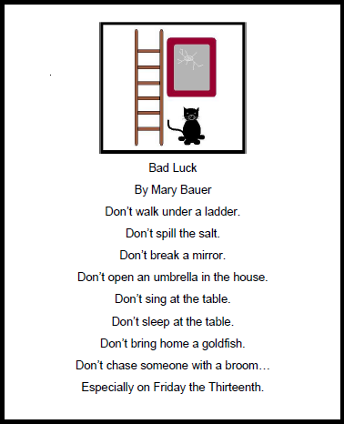 Artistry of Education: A Good Luck/Bad Luck Poem