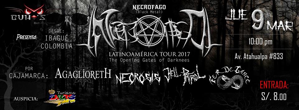 "METALHOUSE": NECROFAGO en Cajamarca junto a Agaglioreth, Necrosis ...
