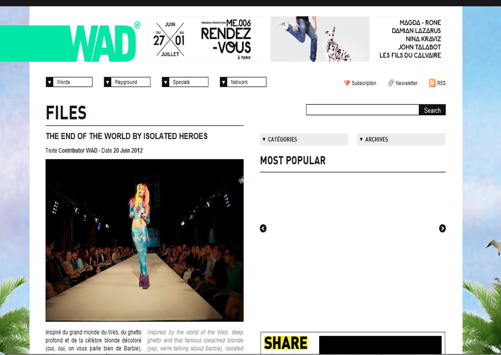 Isolated Heroes: June 2012