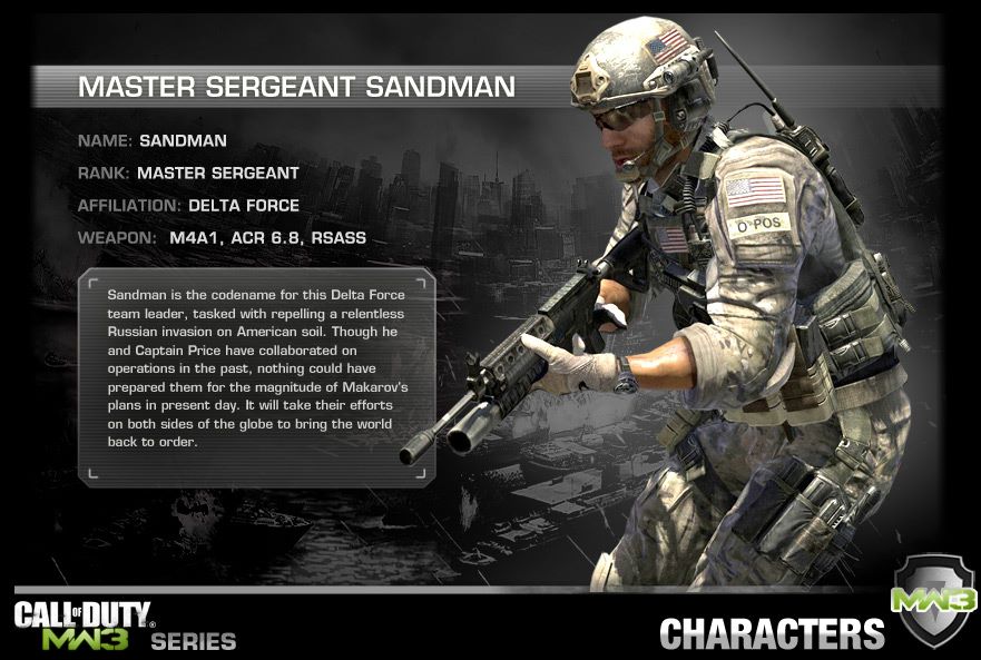 master sergeant sandman courtesy captain doomz vladimir makarov ...
