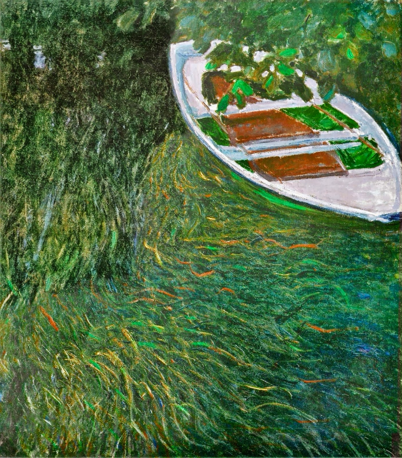 The Row Boat 1887 Claude Monet ~ High resolution Art photos museum ...