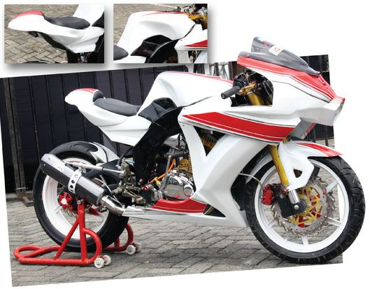 Modif Honda Tiger 2004 Duck Tail - Modif Motor