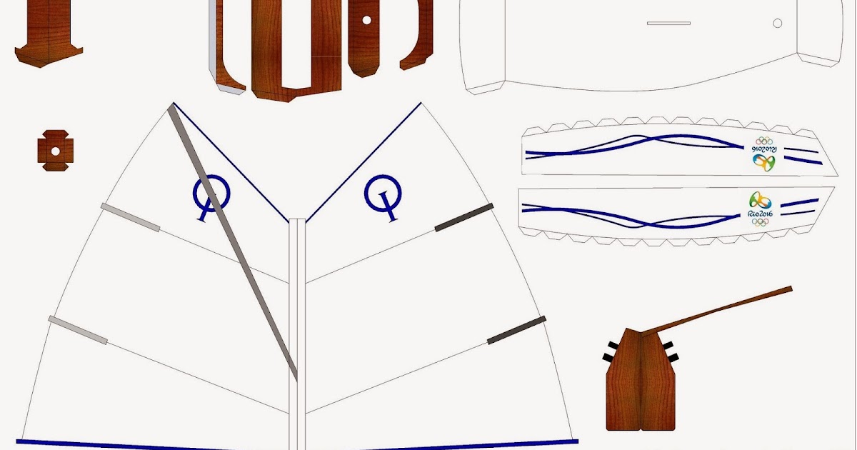 Navires de papier - Ship Papercraft: Optimist version Jeux Olympiques ...