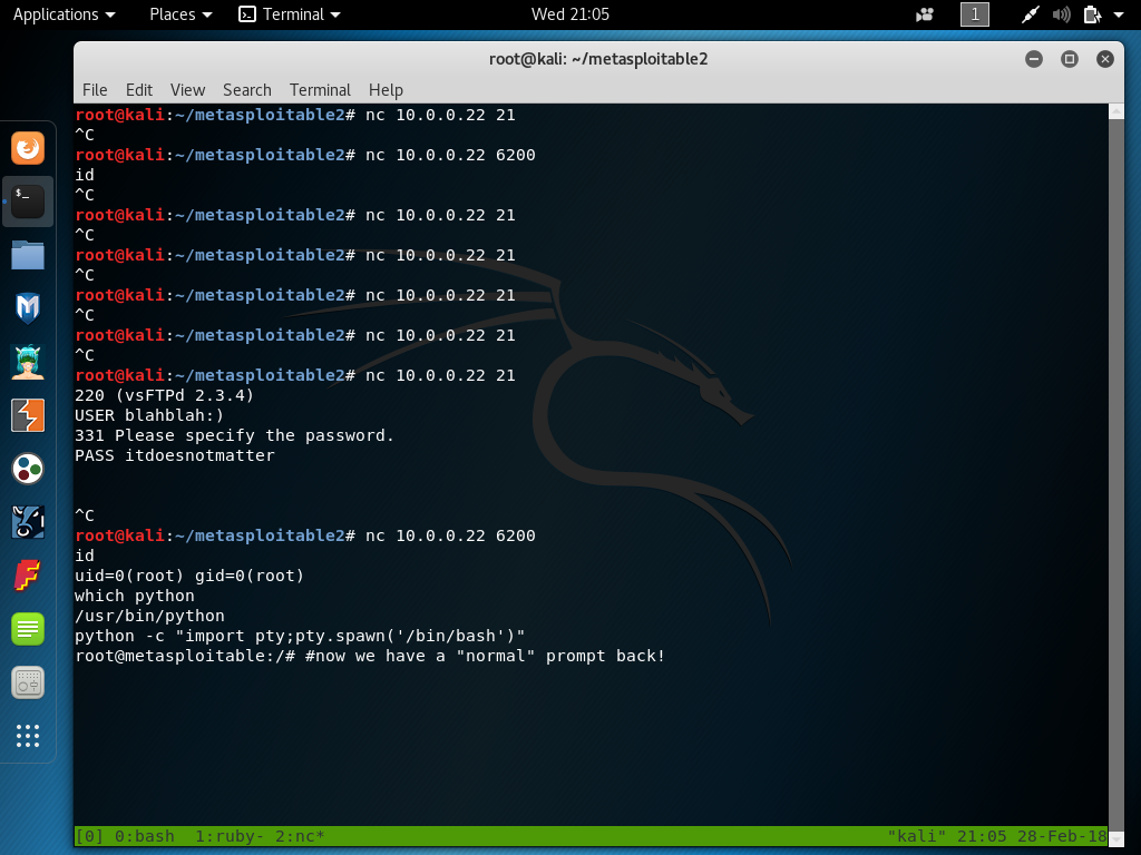 Metasploitable 2 - My Walkthrough - Blue Star