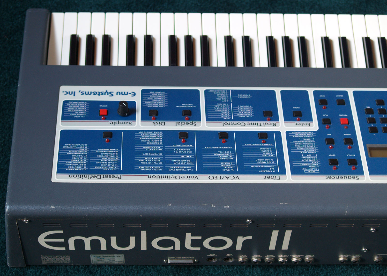 MATRIXSYNTH: 1984 E-mu Emulator II Model 6028 SN 1338