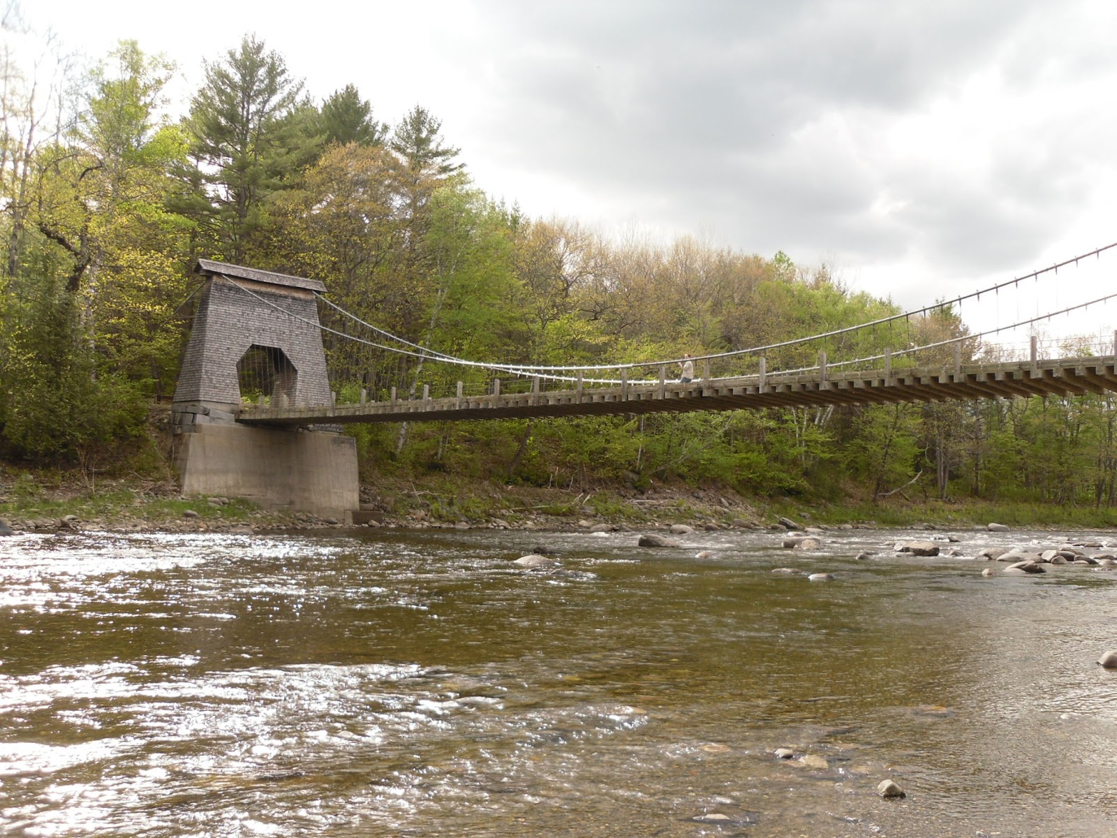 Wire Bridge - New Portland, Maine