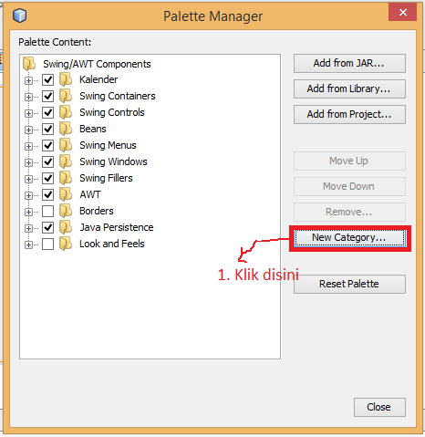 JAVA NETBEANS – Cara Menambah Komponen Baru Pada Java Netbeans ~ JONCODE