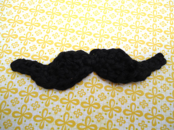 Love Me Do Crochet Blog: Crochet Mustache Applique