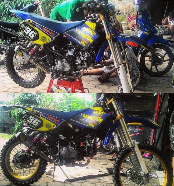 Bebek Modif Jupiter Z Trail Grasstrack Team 86 VMX VSL Swallow DPRT ...