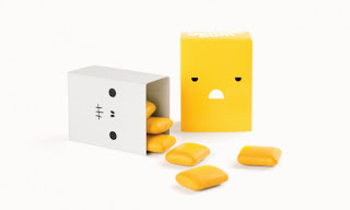 Print Revival: Bright, fun, minimal: Clever bubblegum packaging.