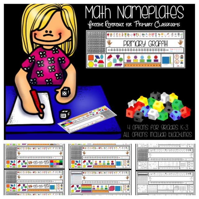 Blog Hoppin': Math Name Plates {Freebie}