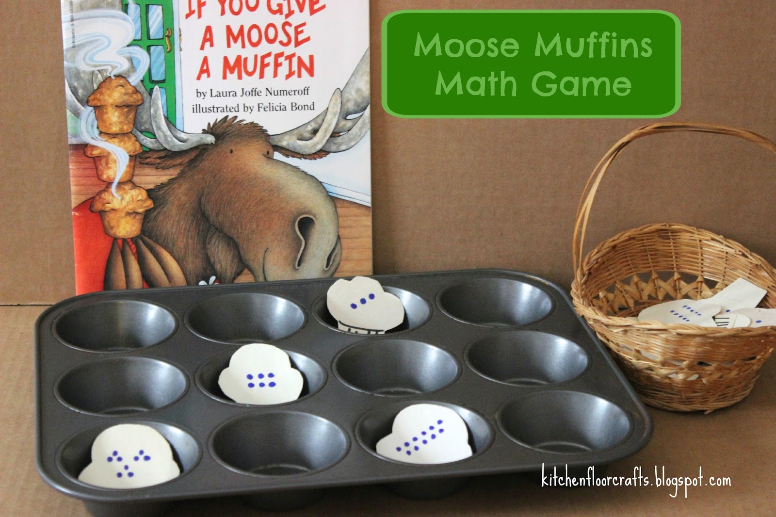 Kitchen Floor Crafts: Moose Muffins Math Game