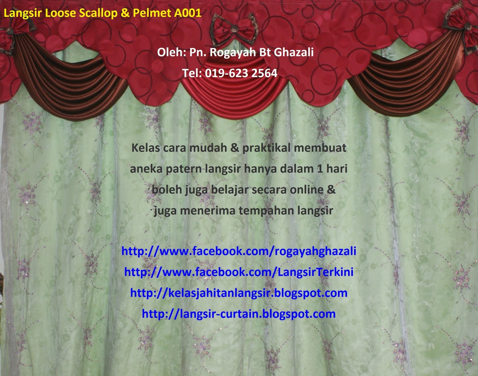 Belajar Jahit Langsir Cara Mudah Hanya dlm 1 Hari ( Rogayah Ghazali ...