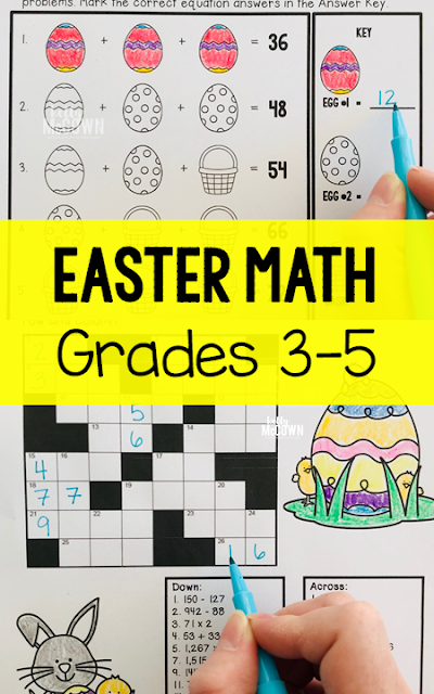 Kelly McCown: Easter & Spring Elementary Math Activities