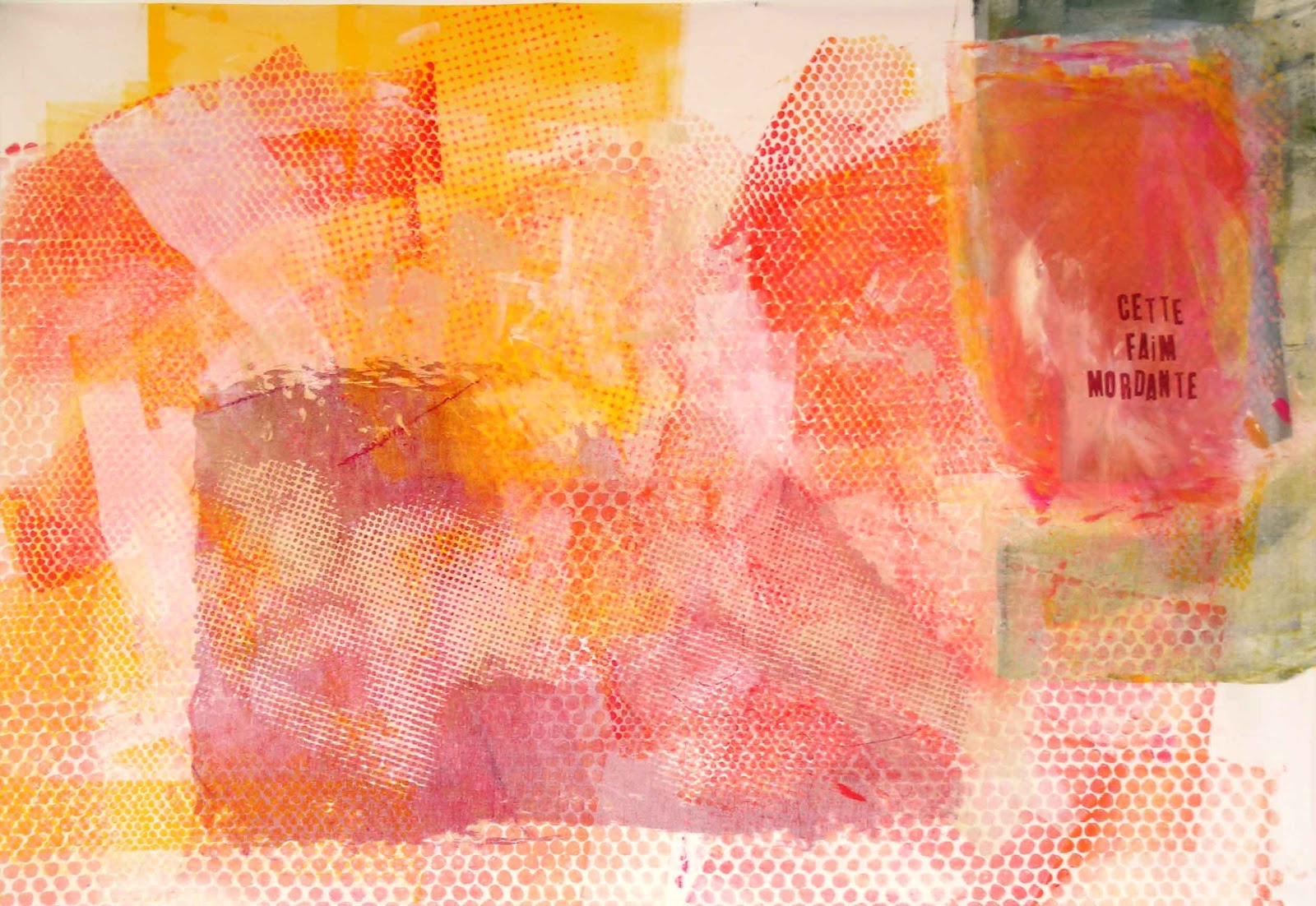 Marie Van Gysel: grande impression sérigraphie sur toile 2008