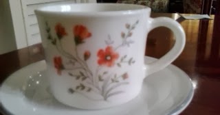 Meniti usia: Cawan Pyrex Pinggan Arcopal.