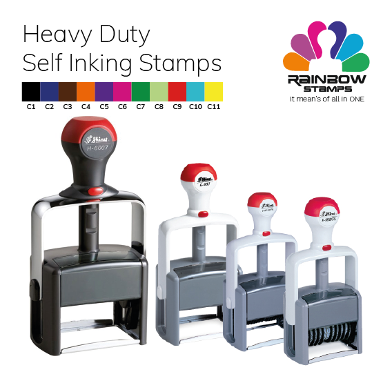 Heavy Duty Stamps | Customized Stamps - Urgentstamps - Rainbow Stamp