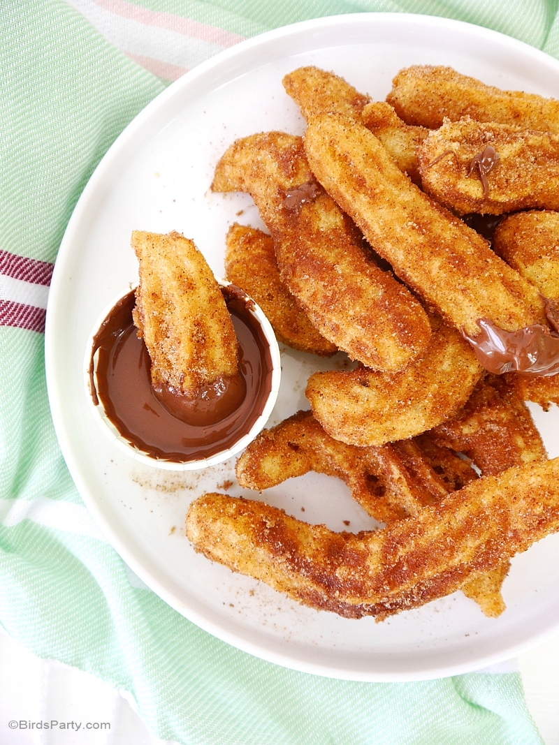 Recipe | Homemade Cinnamon Churros with Nutella Sauce - Party Ideas ...