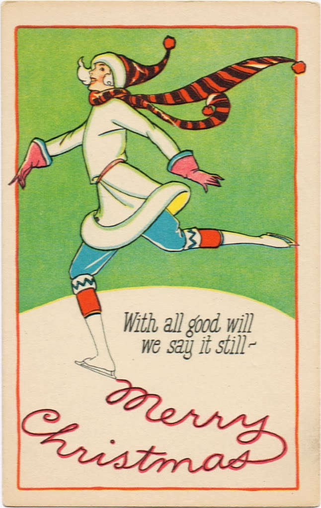 Beautiful Vintage Christmas Postcards ~ Vintage Everyday