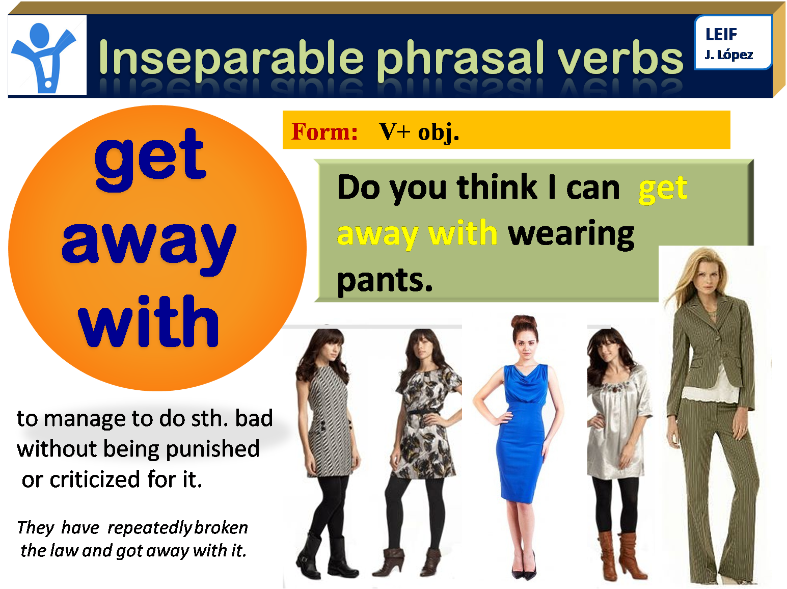 English Intermediate II: U4_Inseparable Phrasal verbs