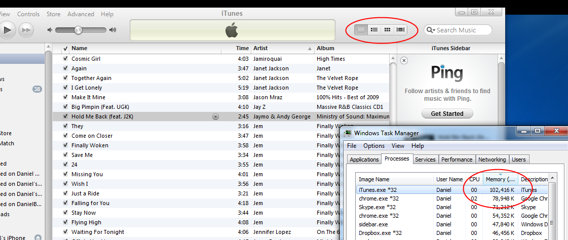 Reduce Memory Usage and Speed Up iTunes in Windows - Daniel Bs Tech Blog