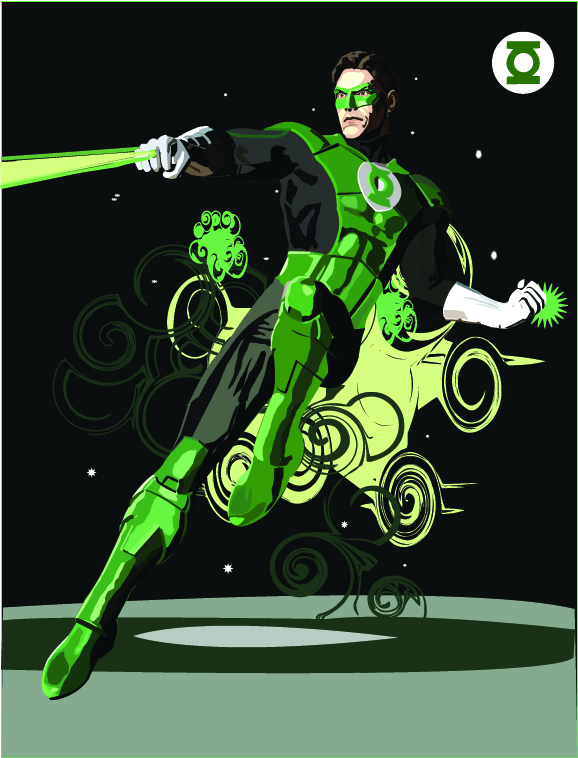 Rebeka Peña Diaz: Linterna Verde - Vector