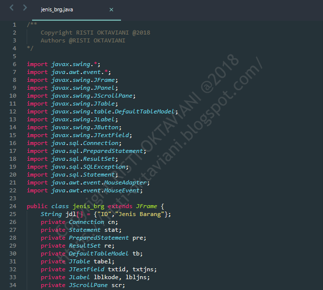 Aplikasi CRUD Sederhana dengan Java Swing dan MySQL