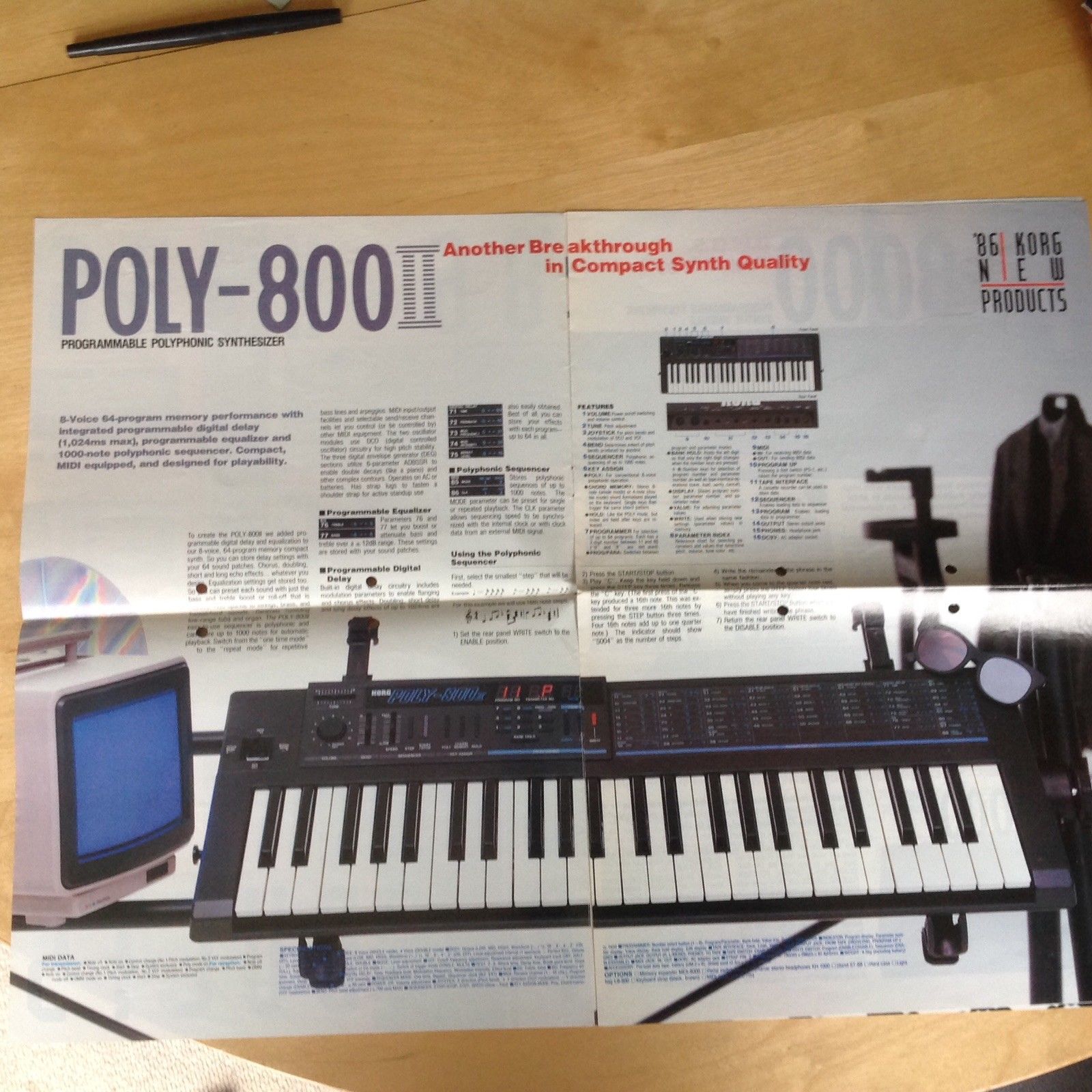 MATRIXSYNTH: Korg Synth Brochure Poly 800 Ex8000