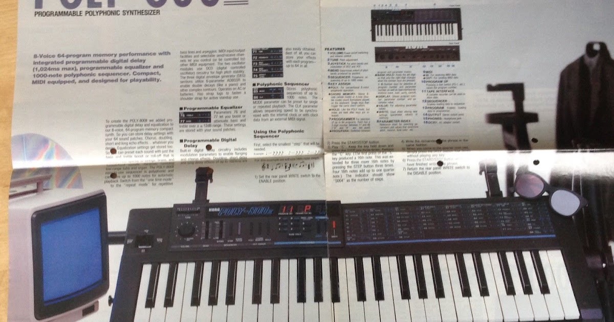 MATRIXSYNTH: Korg Synth Brochure Poly 800 Ex8000