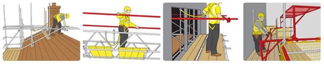 Scaffold work at Height photos