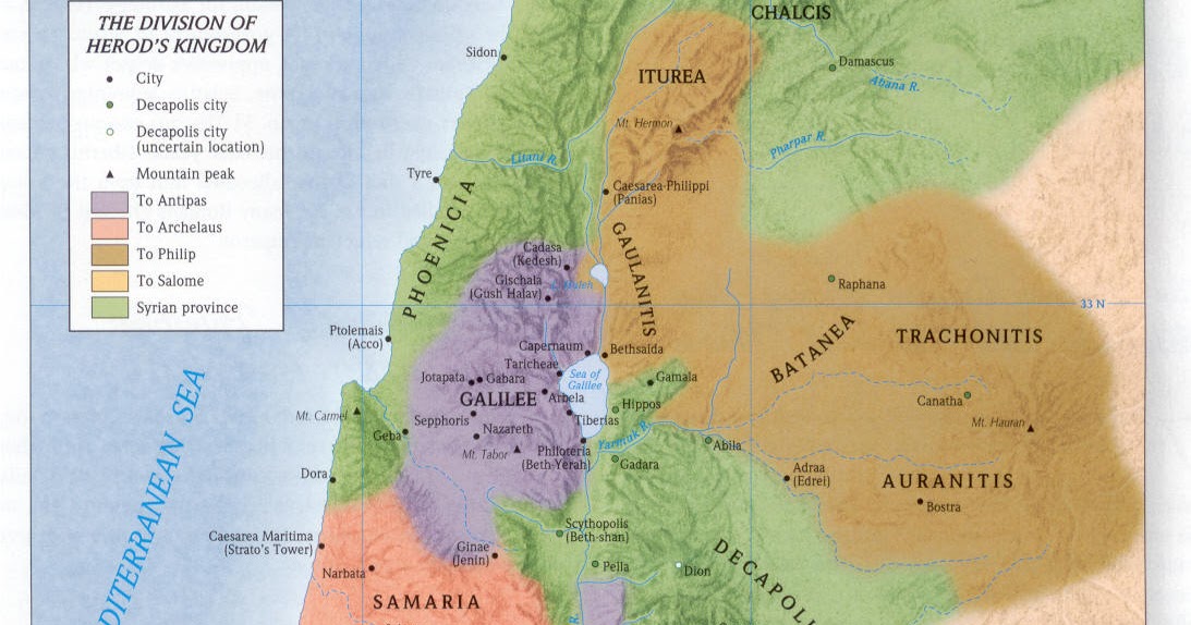 Tifsa Brasil: Mapas do mundo bíblico - O Mundo no tempo de Jesus