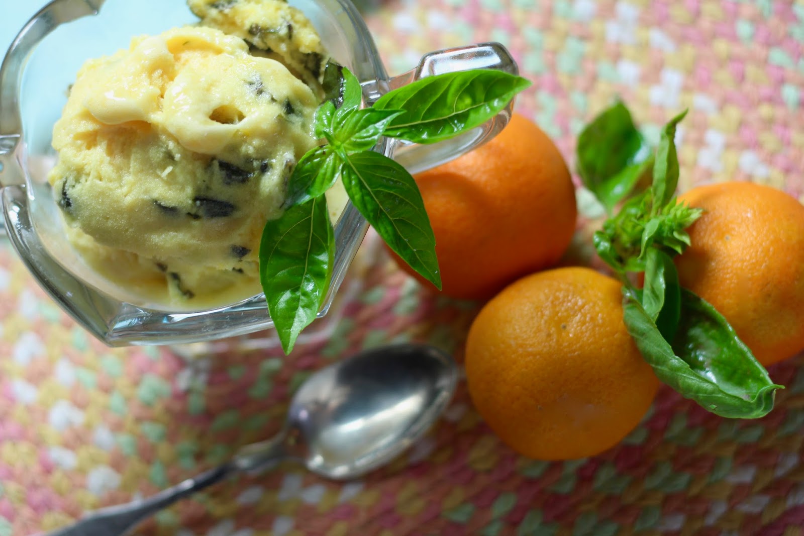 Mandarin Orange Basil Sorbet – Diary of a Mad Hausfrau