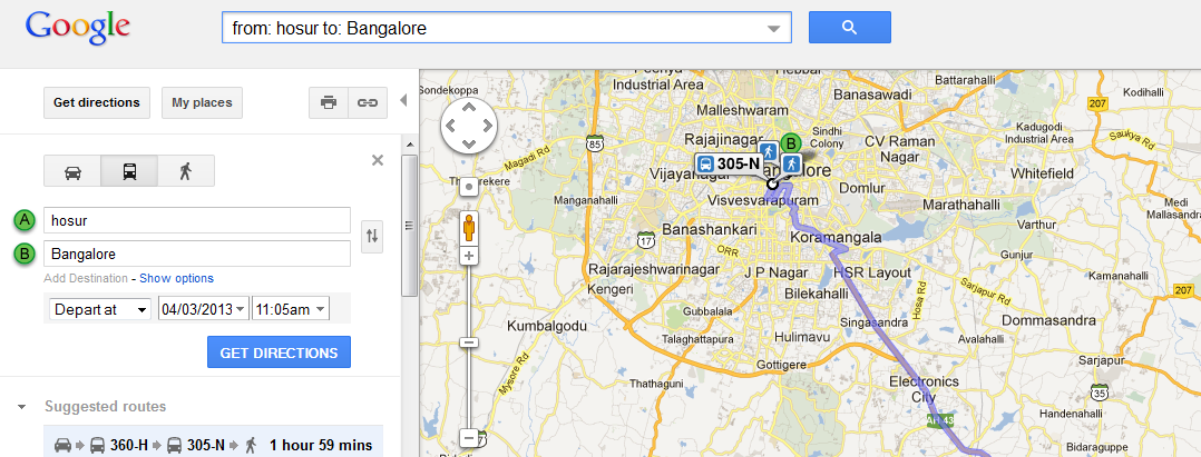 State Bus Routes,Fare ,Schedule information online: Bangalore ...