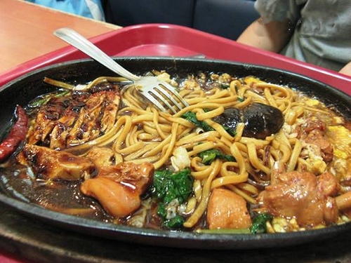 Resepi Cina Islam - Sizzling Noodles - Resepi Cik Bee