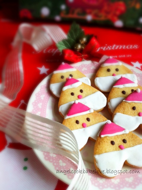 Cook.Bake.Love: Santa Claus Cookies (Cut-Out Butter Cookies with Royal ...