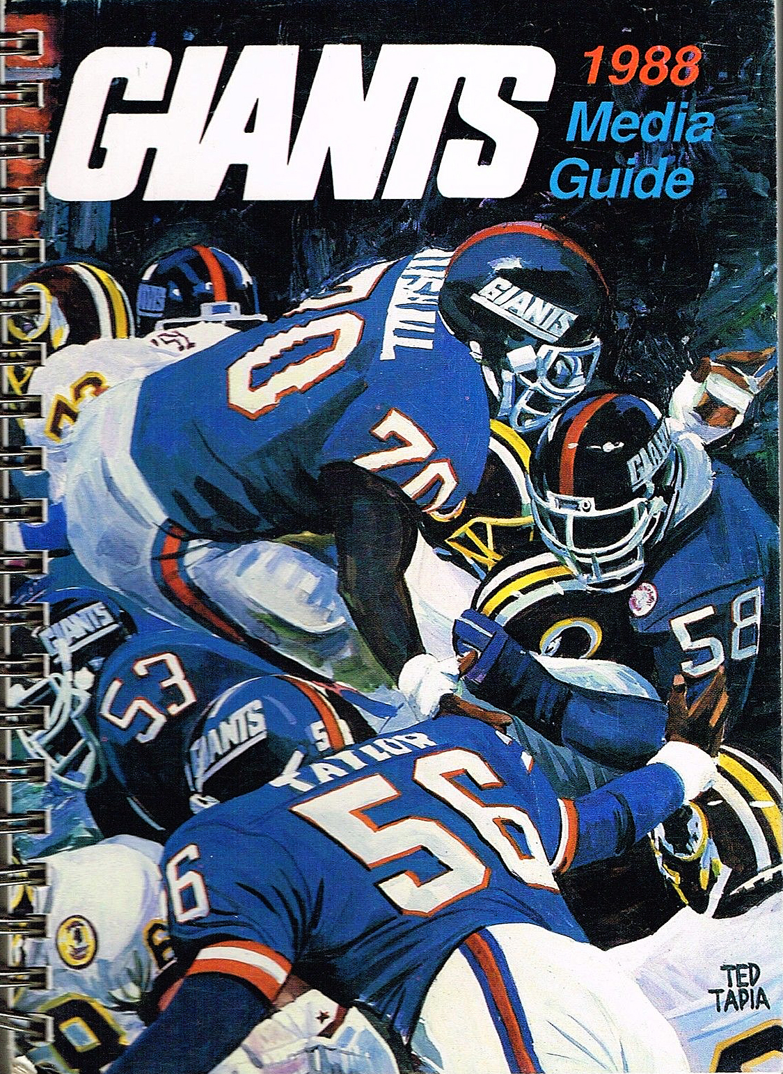 Pro Football Journal Presents: NFL Art: 1989 New York Giants Media Guide