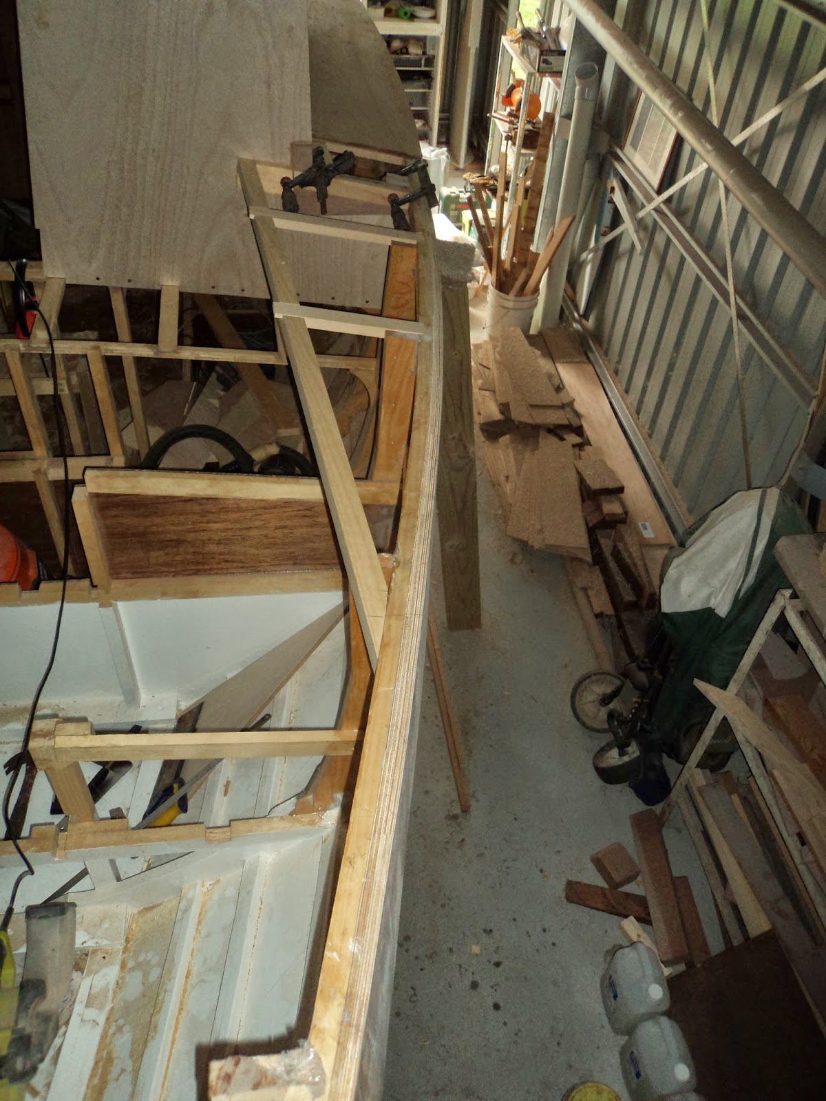 Sundowner Build: First deck layer done, second started