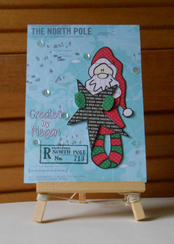 My Merry Card Corner: Paper Pieced Santa