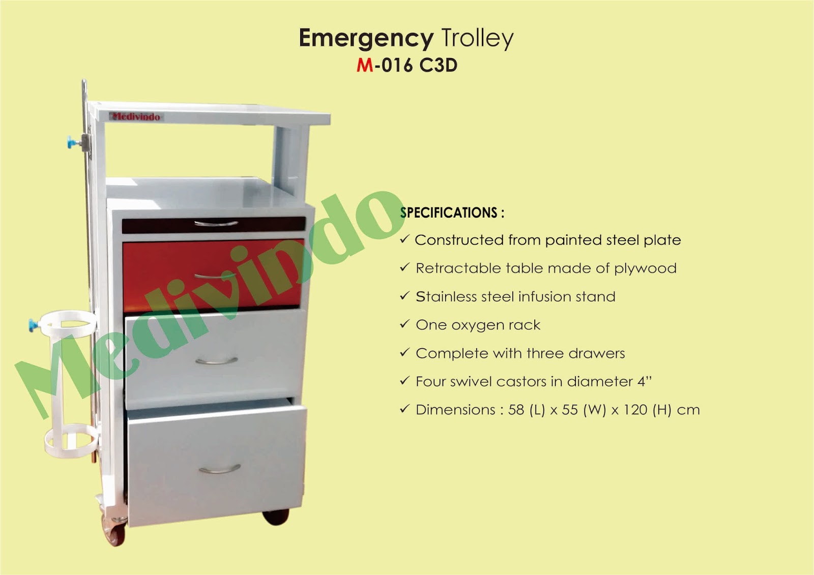 Alkes Murah Berkualitas: EMERGENCY TROLLEY