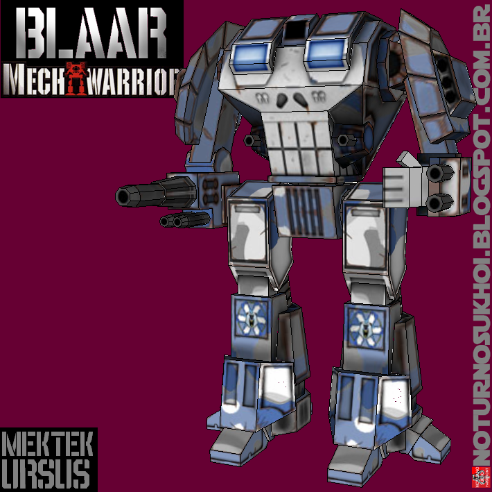 Noturno Sukhoi: Mechwarrior 4: Mektek Mechs_Papercraft