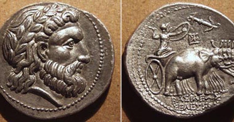 Indian Coins : Bactria, Seleucid, Seleucos I Silver tetradrachm