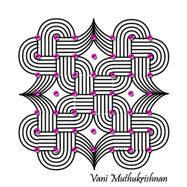 My Kolam: Dotted padi kolam