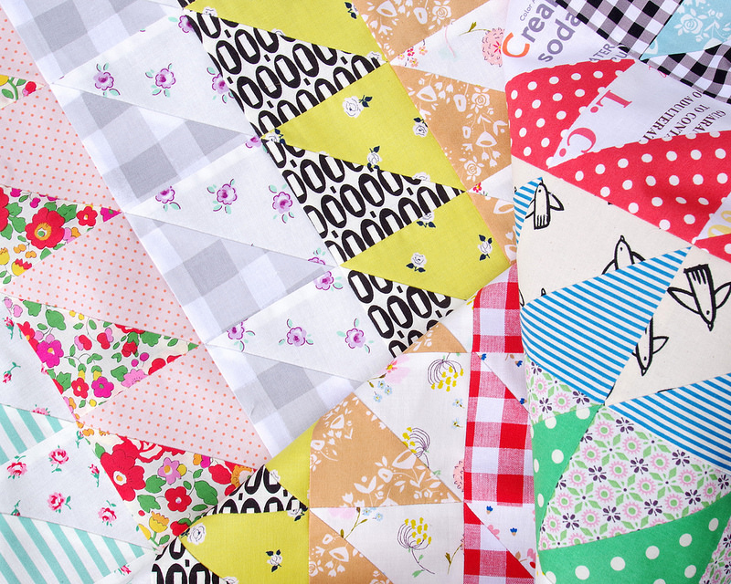 Red Pepper Quilts: Half Square Triangles Galore ~ A Quilt in Progress