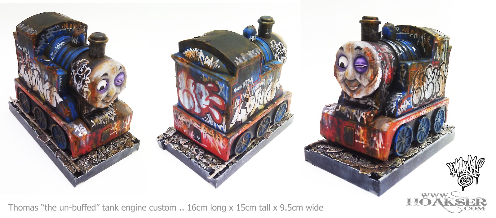 hoakser's blog: Thomas "the unbuffed" tank engine graffiti custom