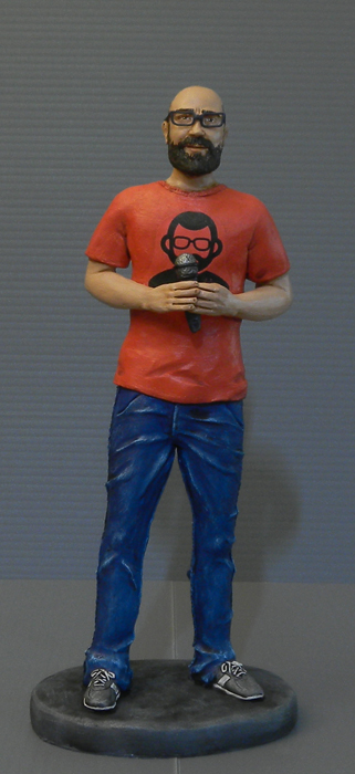 Orme Magiche: Statuina personalizzata: attore con microfono