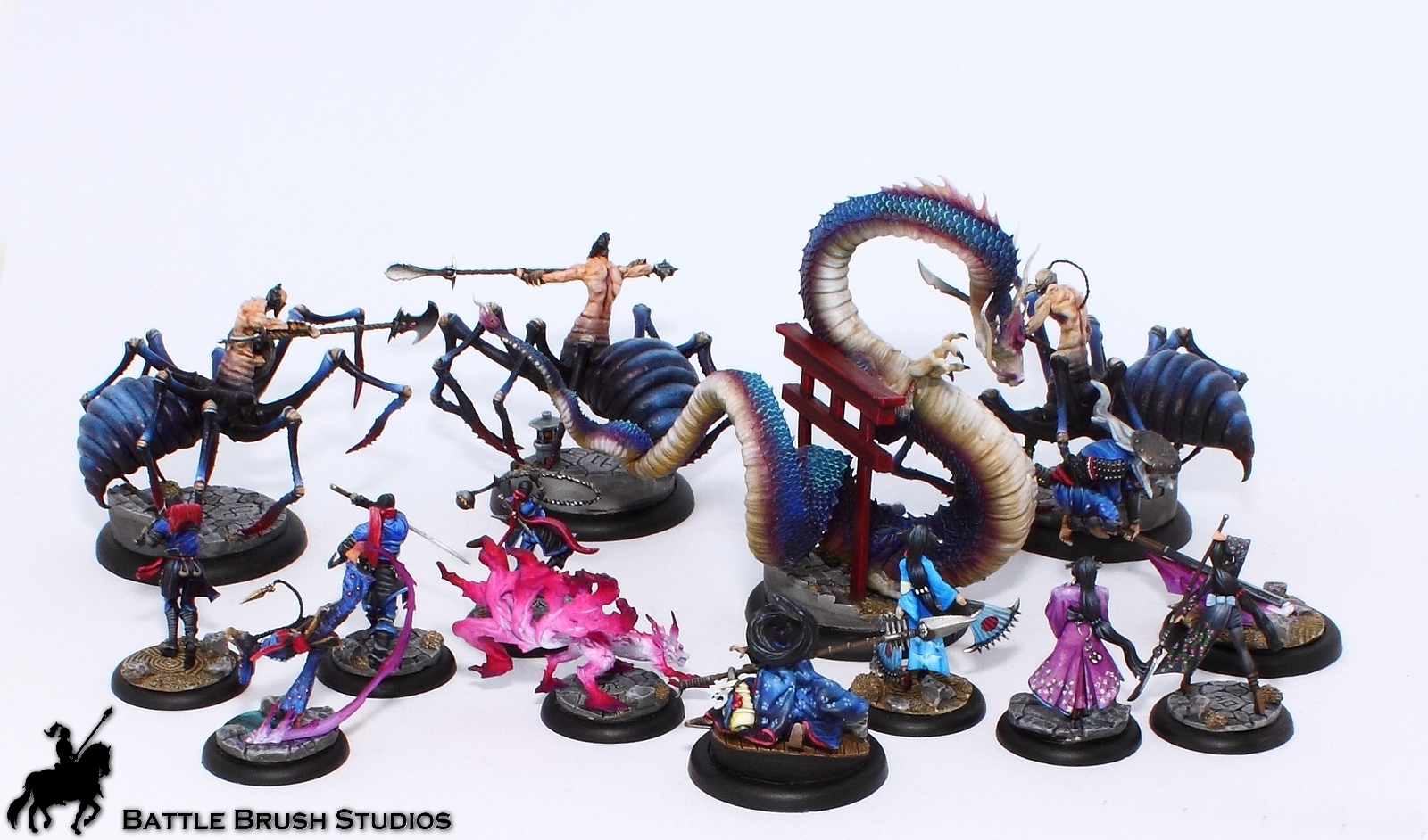 Battle Brush Studios: Showcase: Malifaux Misaki Warband Shots
